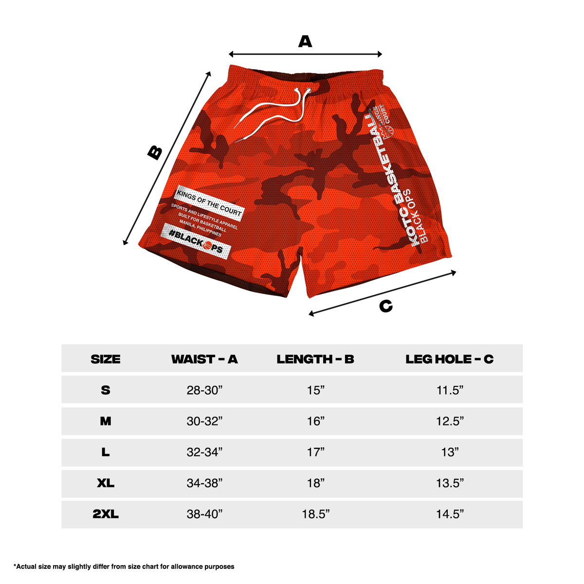 KOTC Basketball Mesh Shorts – Kings of the Court PH